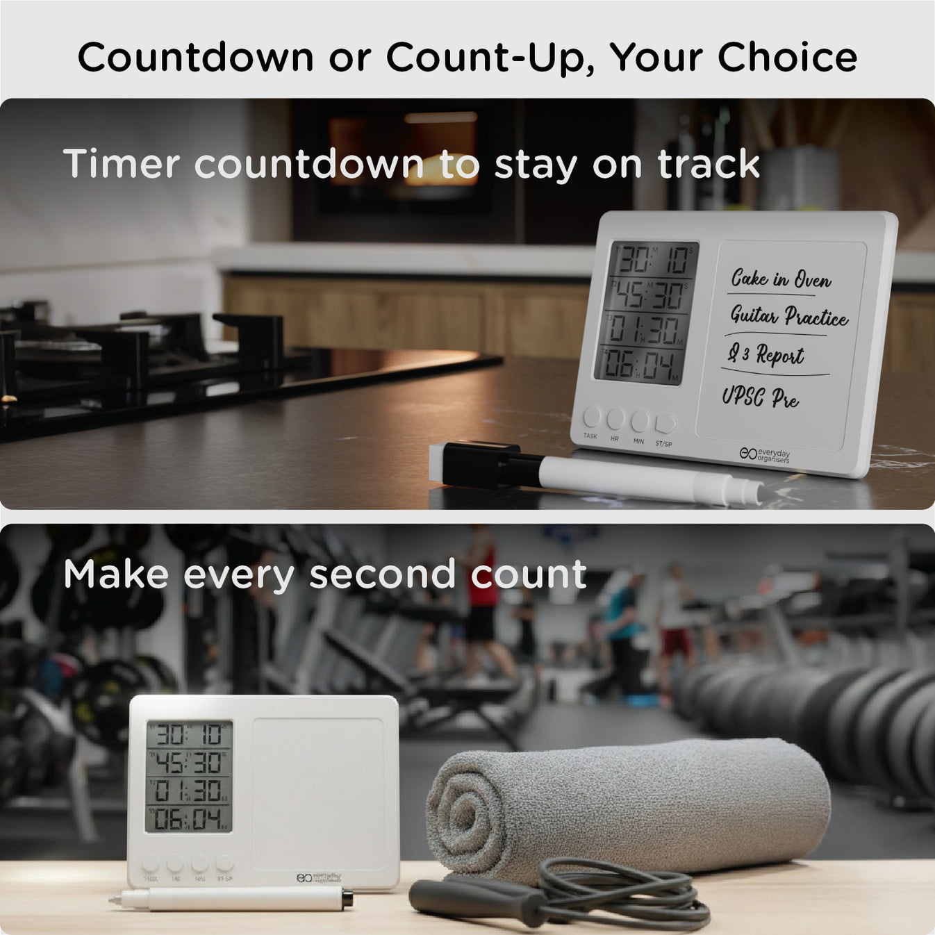 Timer Clock for Study with Mini Whiteboard | Time Board – Everyday ...