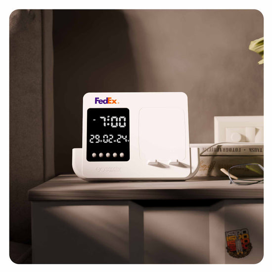 Clockwise - Digital Alarm Clock with Pen Stand & Phone Holder ...