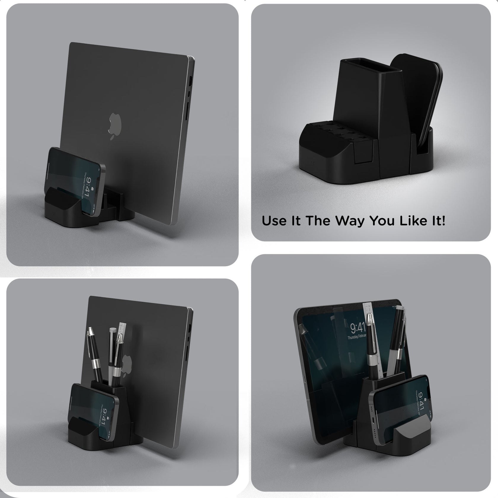 Modular - Pen Stand Vertical Laptop Holder & Cable Organizer – Everyday ...