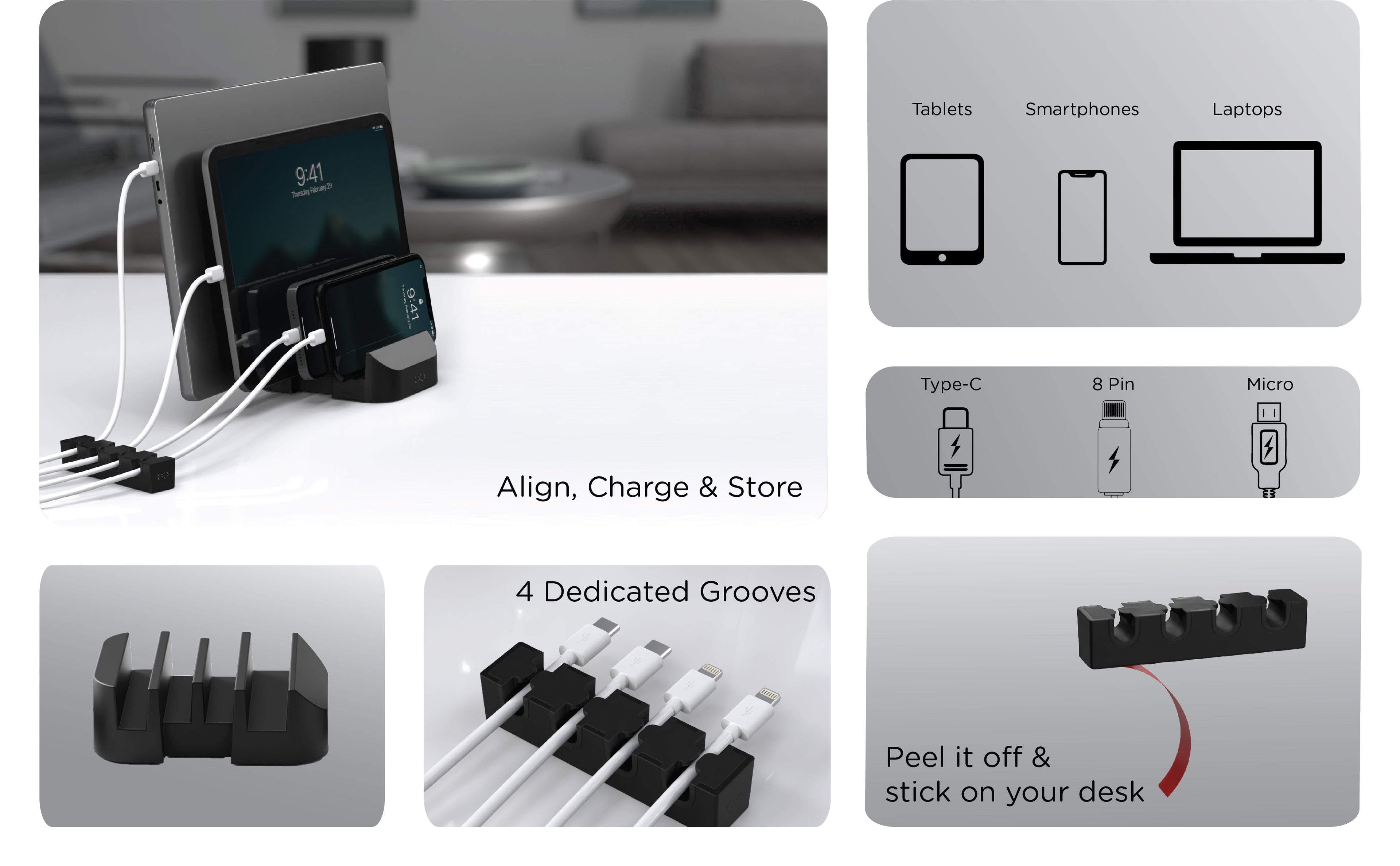 Modular - Pen Stand Vertical Laptop Holder & Cable Organizer – Everyday ...