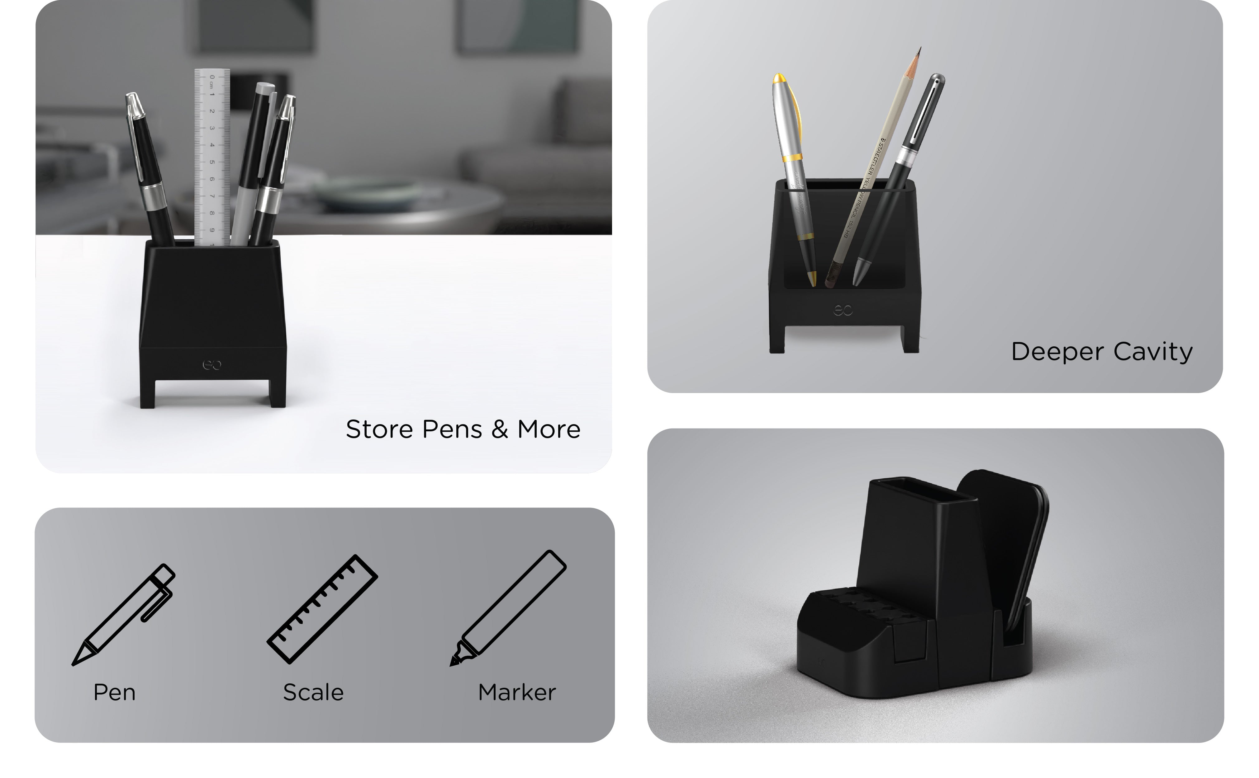 Modular - Pen Stand Vertical Laptop Holder & Cable Organizer – Everyday ...